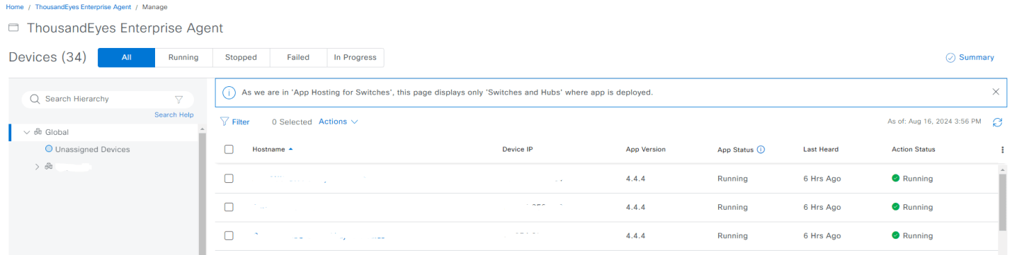 Deploy Thousand Eyes Agent using Catalyst Center (DNAC) – The InterNetwork